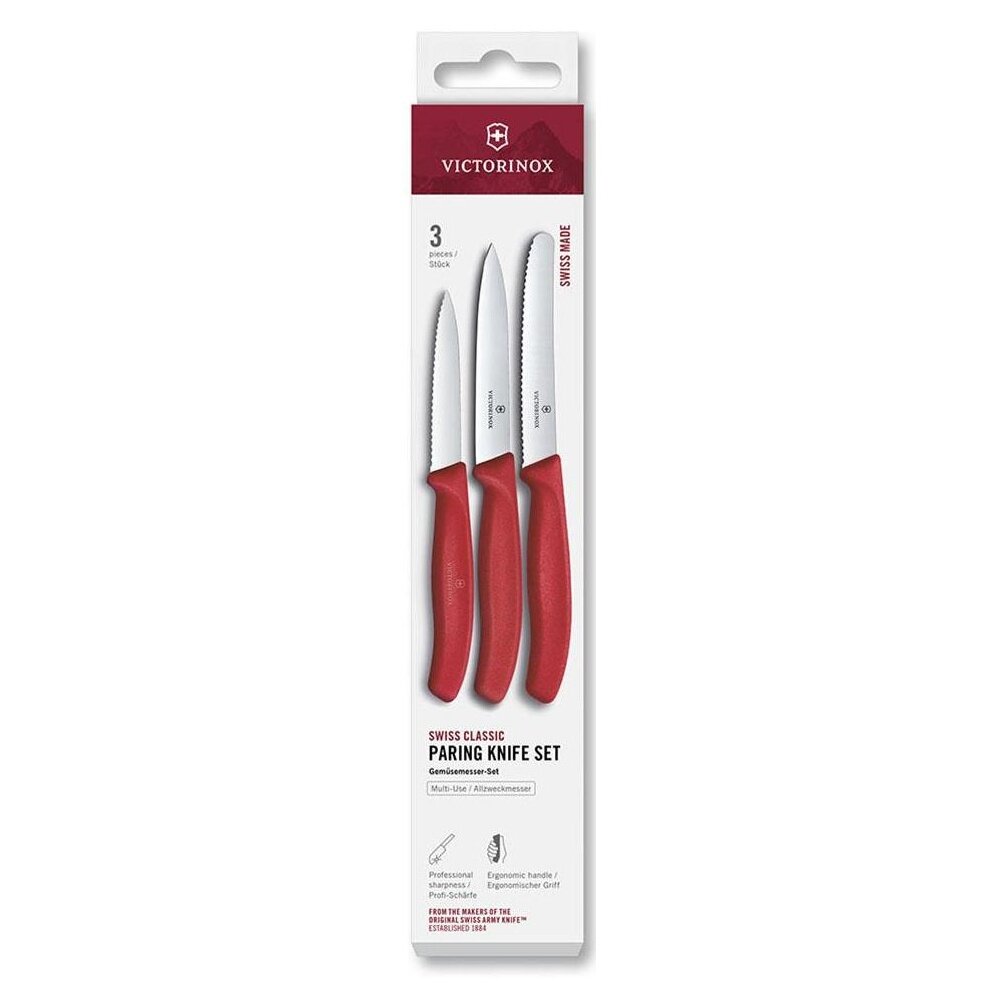 Victorinox Kitchen 6.7111.34C1 Набор из 3 ножей victorinox swiss classic, 3 предмета, красный