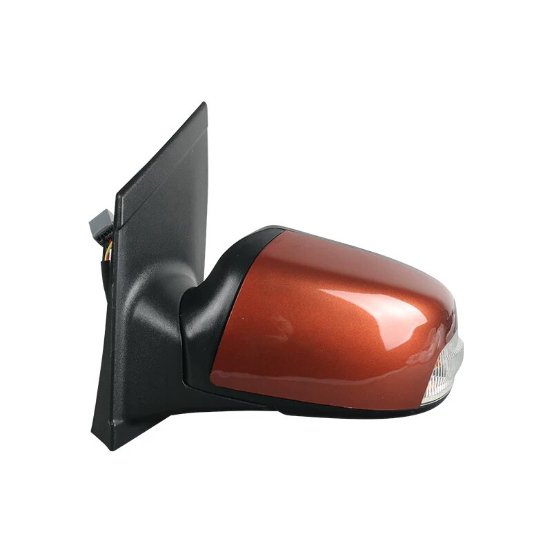 Заднее зеркало Ford Focus 2007-2013, левая сторона, Ярко-оранжевый