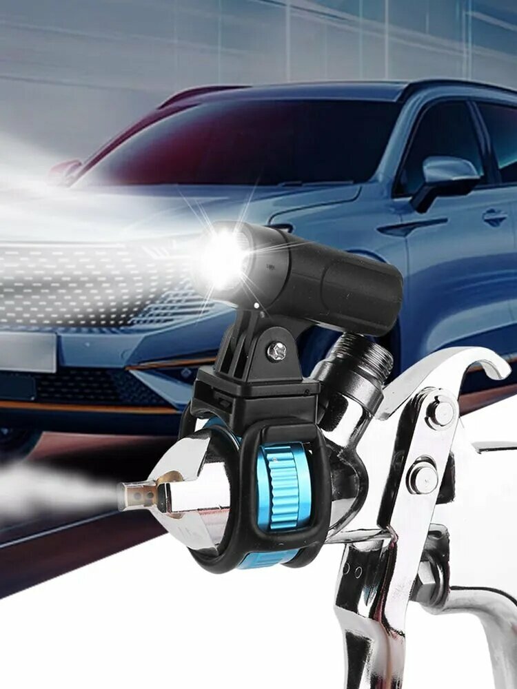 Универсальная LED-лампа для краскопульта: регулируемое крепление, встроенный аккумулятор