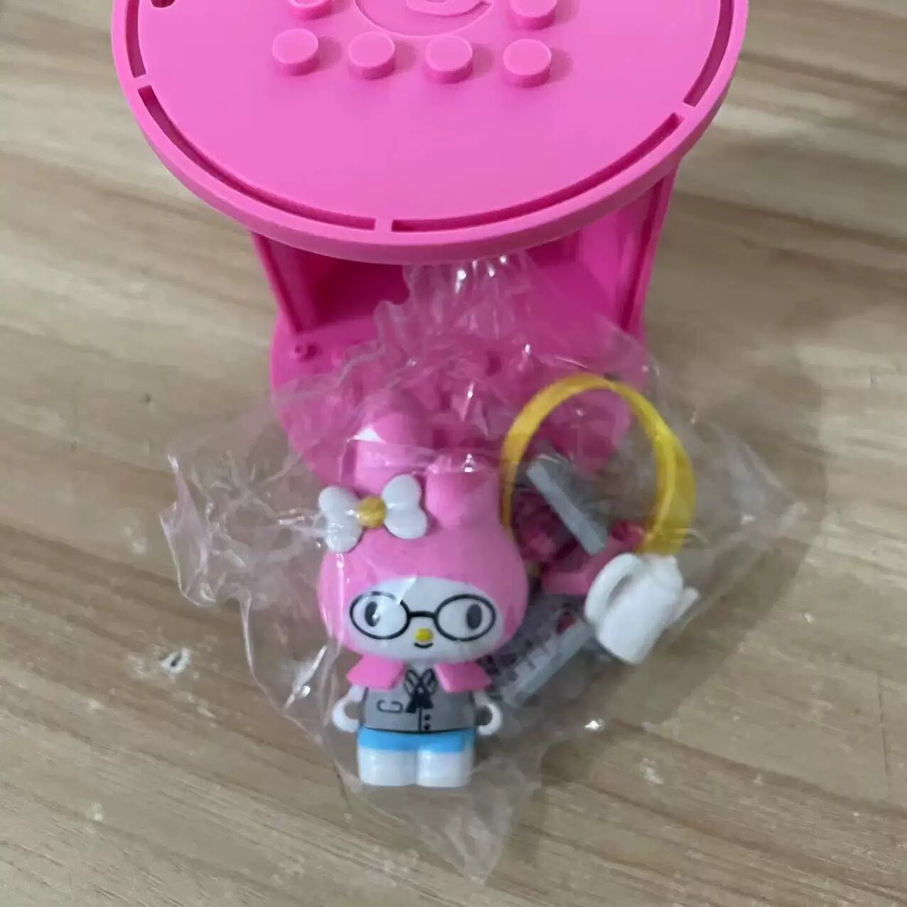 Коллекционная фигурка Hello Kitty к 45-летию, игрушка-конструктор для детей, серия Chao Sheng (слепая коробка) 8