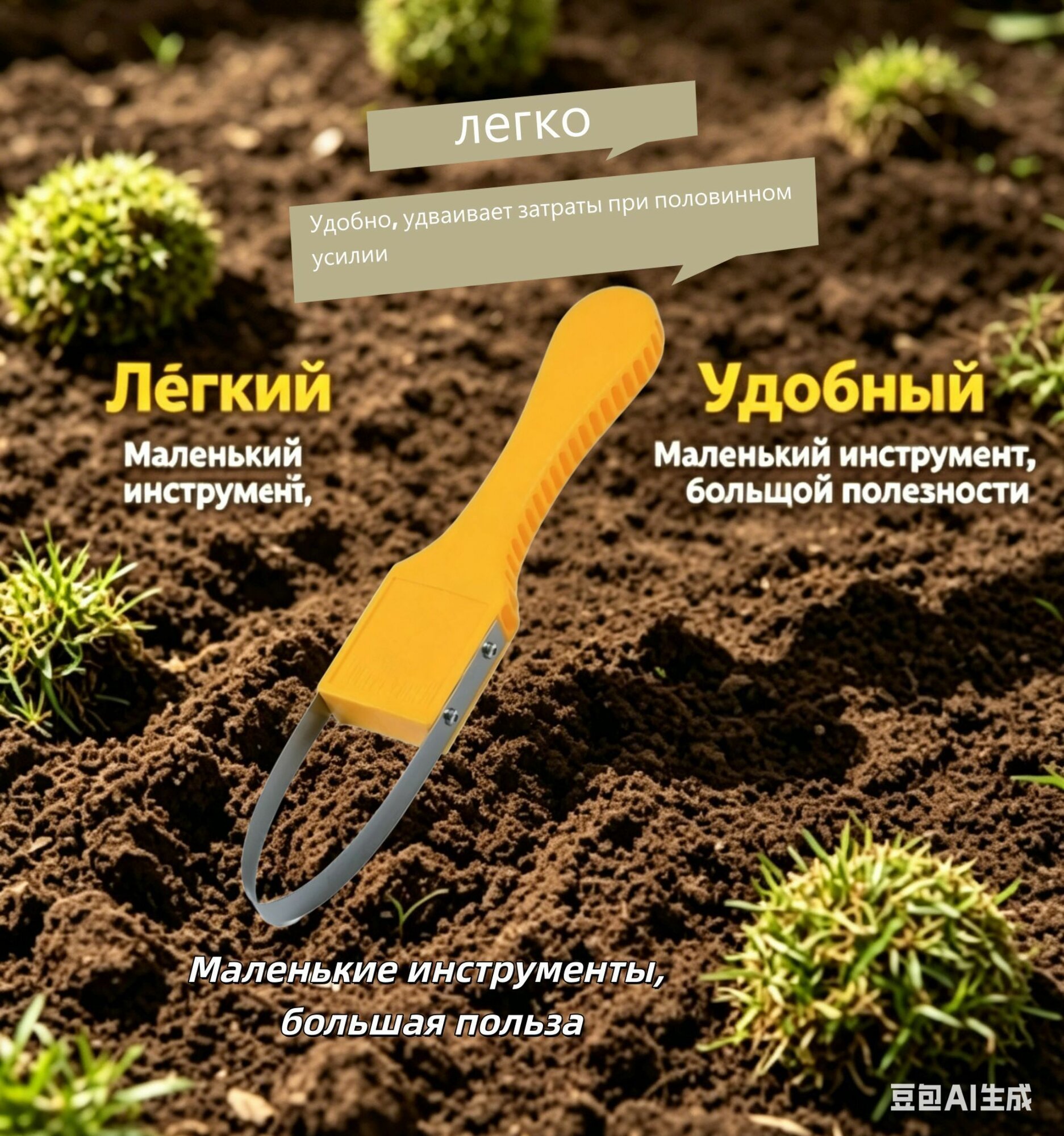 Рыхлитель , Веерные, Нержавеющая сталь, 4 см