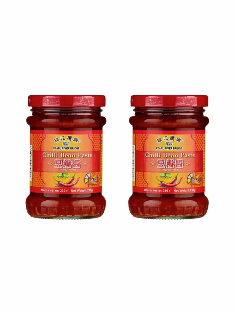 Pearl River Bridge Паста Chili Bean Табаджан, 230 г, 2 шт