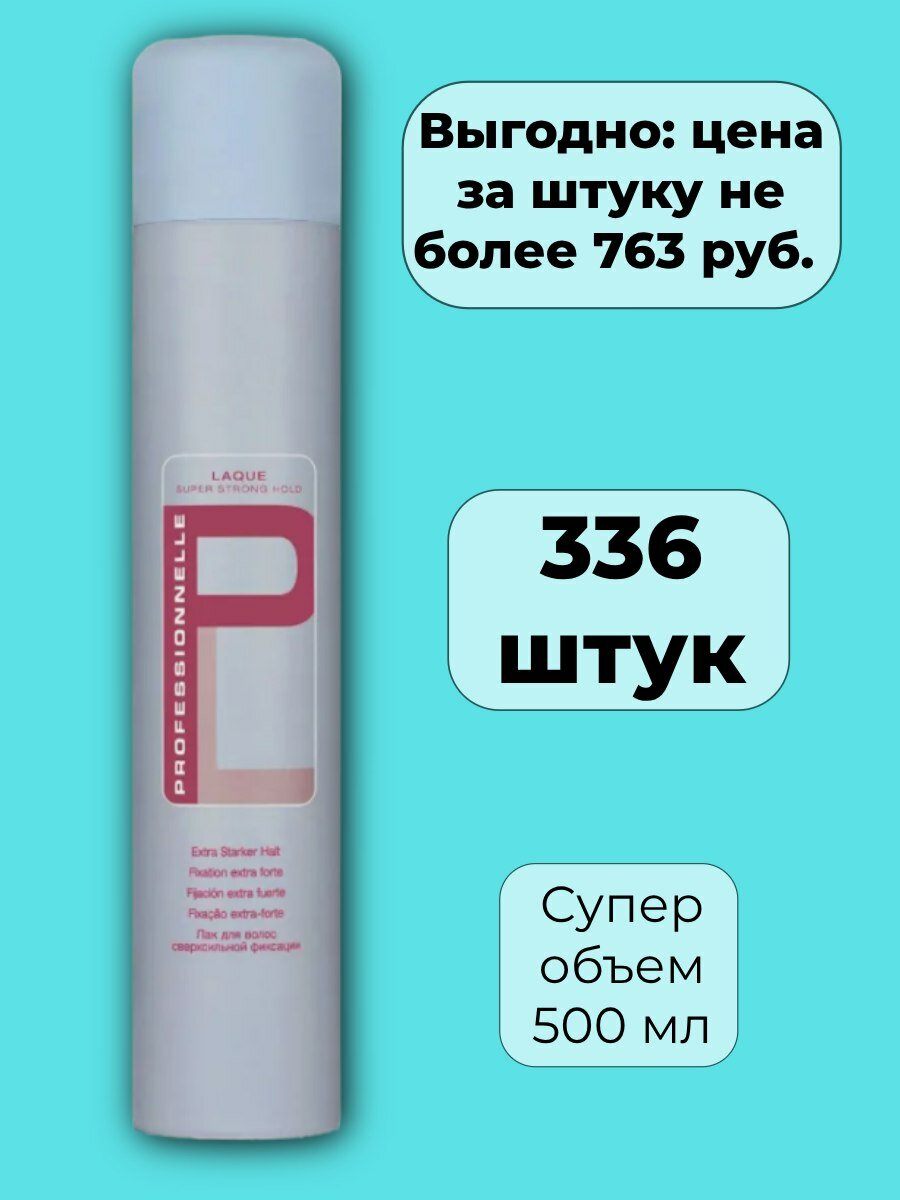 Оптом 336 шт. Лак для волос Schwarzkopf Laque super strong hold 500 мл