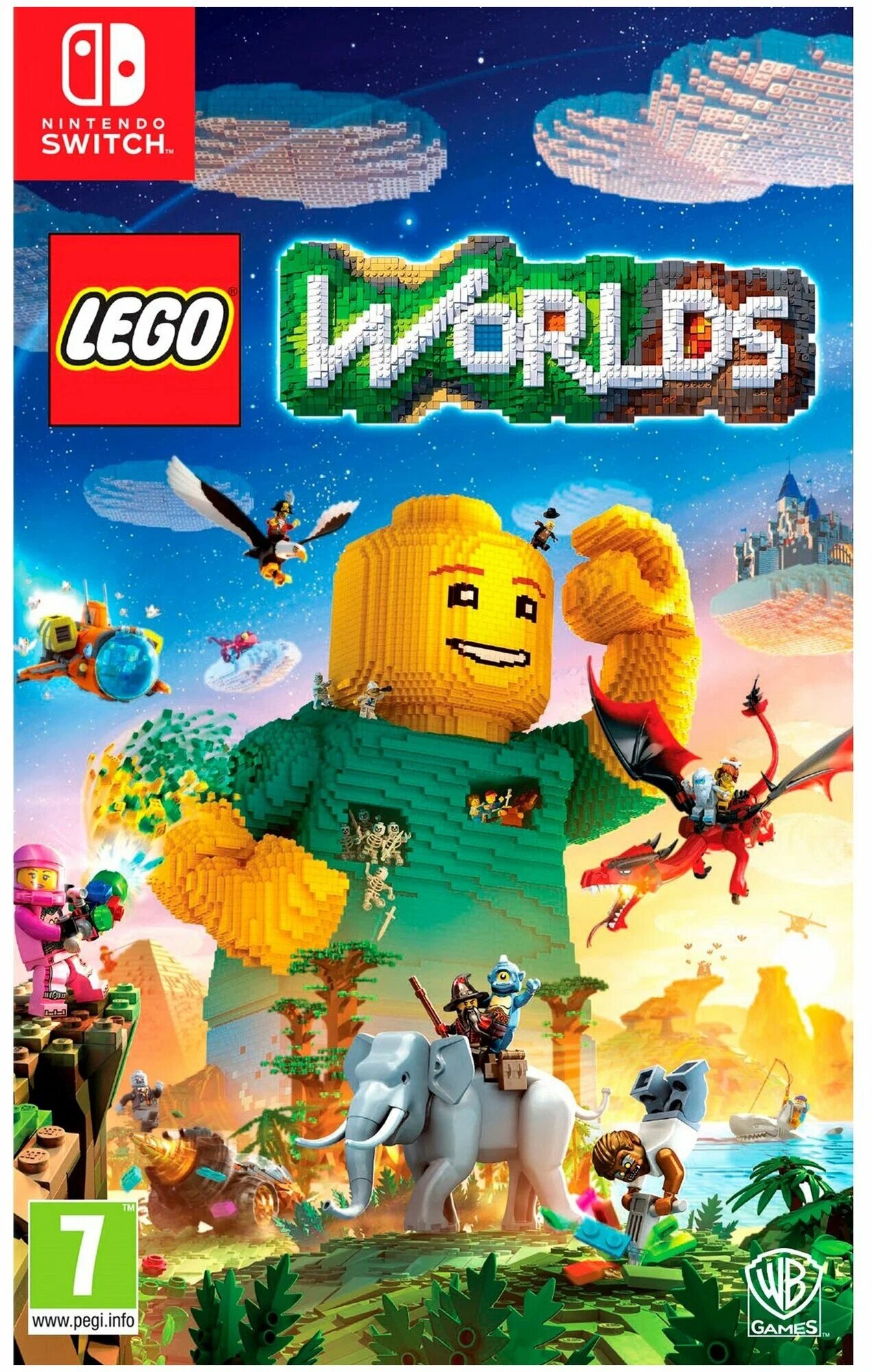 Игра LEGO Worlds для Nintendo Switch 1/2, цифровая версия, русский язык, оффлайн режим