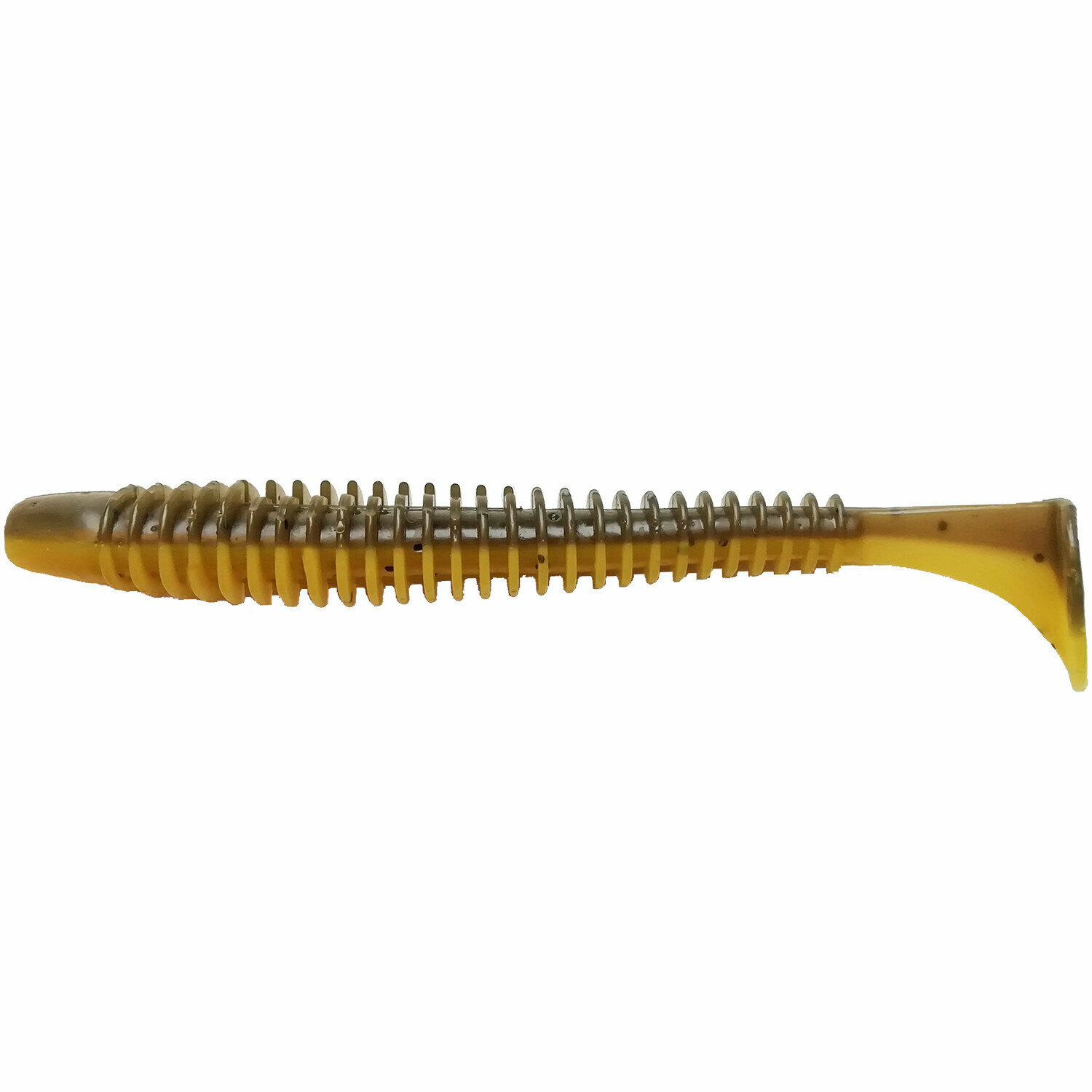Виброхвост SANSAN VIBRO Raketa 100, Col. 27 BROWN LIME SHAD