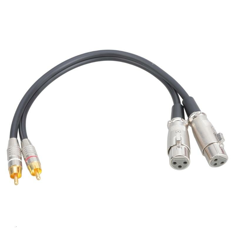 Hi-Fi кабель со стереофоническим аудиовыходом и микрофоном, 30cm - Разъемы RCA-XLR