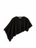 Накидка  Asymmetric-hem cape, размер OneSize, черный/черный