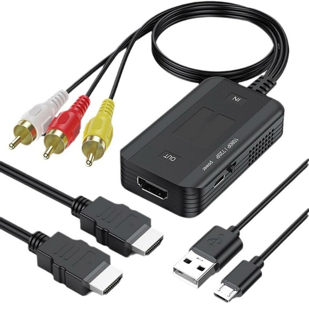 Переходник RCA–HDTV, Мужская головка AV RCA