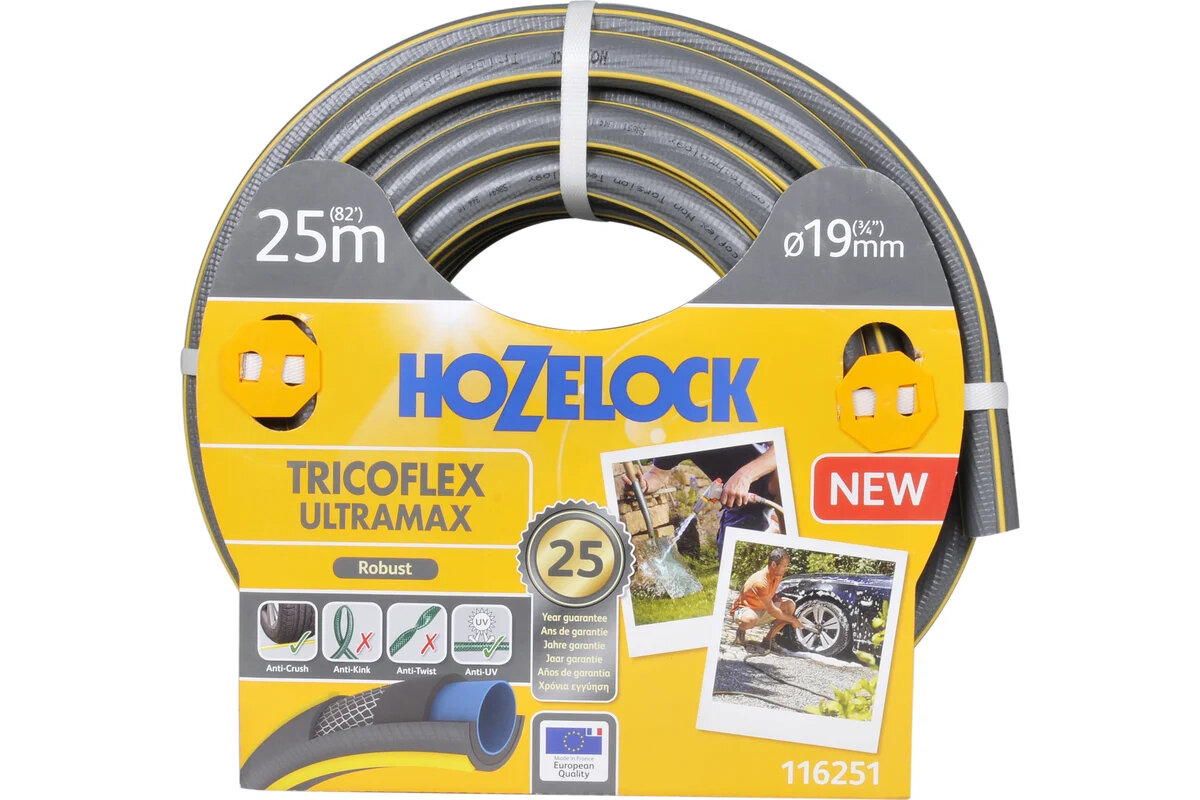 Шланг HoZelock TRICOFLEX ULTRAMAX 19мм 25м 116251, армированный