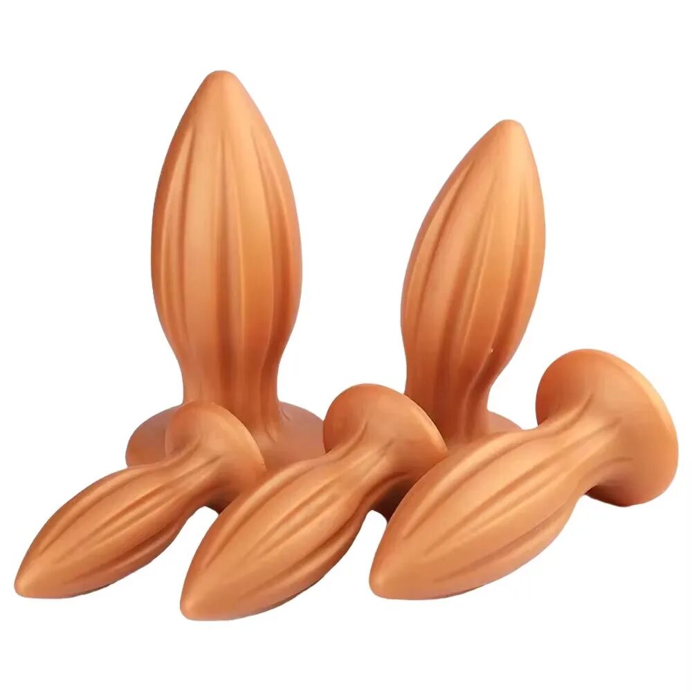 Силиконовая анальная пробка XXL-size gold