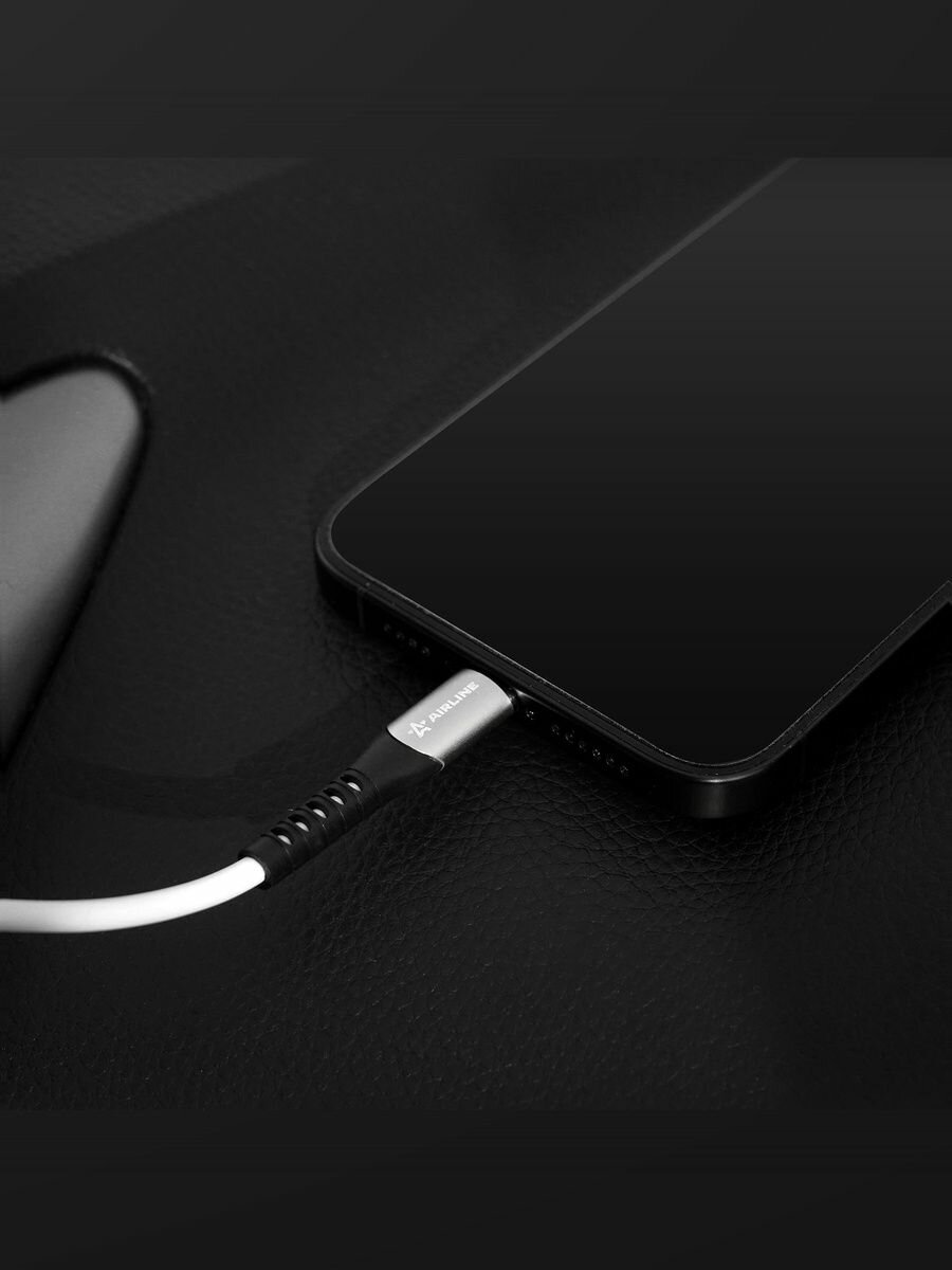 Кабель USB - Type-C 1м, белый Soft-Touch — фото 1
