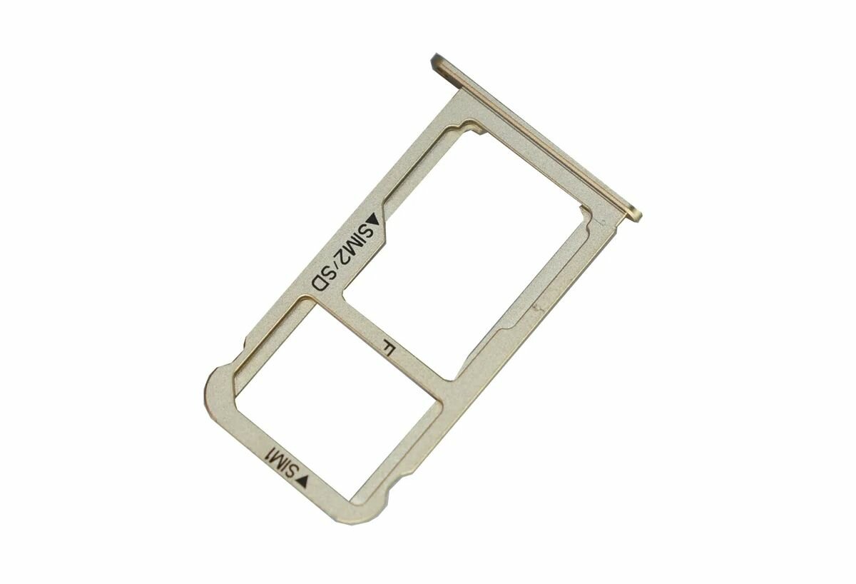 SIM лоток (Держатель сим карты) для Huawei P9 золотой