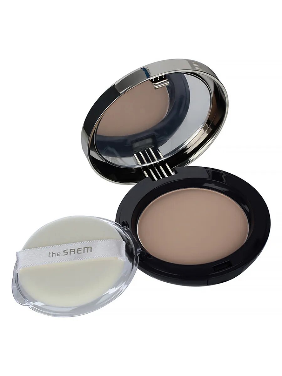Компактная пудра The Saem Eco Soul Perfect Cover, 21 тон, Light Beige, 11 г