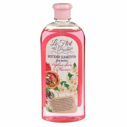 Le Flirt Du Provence Шампунь для волос Розовый цвет и жасмин, 730г