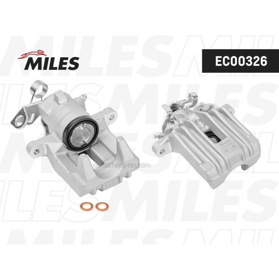MILES EC00326 Суппорт тормозной VW Polo Sedan (RUS) (10- ) 1ZC d=38mm (задн. лев.) Без Скобы, Алюминь