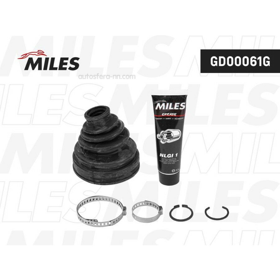 MILES GD00061G Пыльник шруса TOYOTA LAND CRUISER PRADO 120 02-09 внутр. (со смазкой)