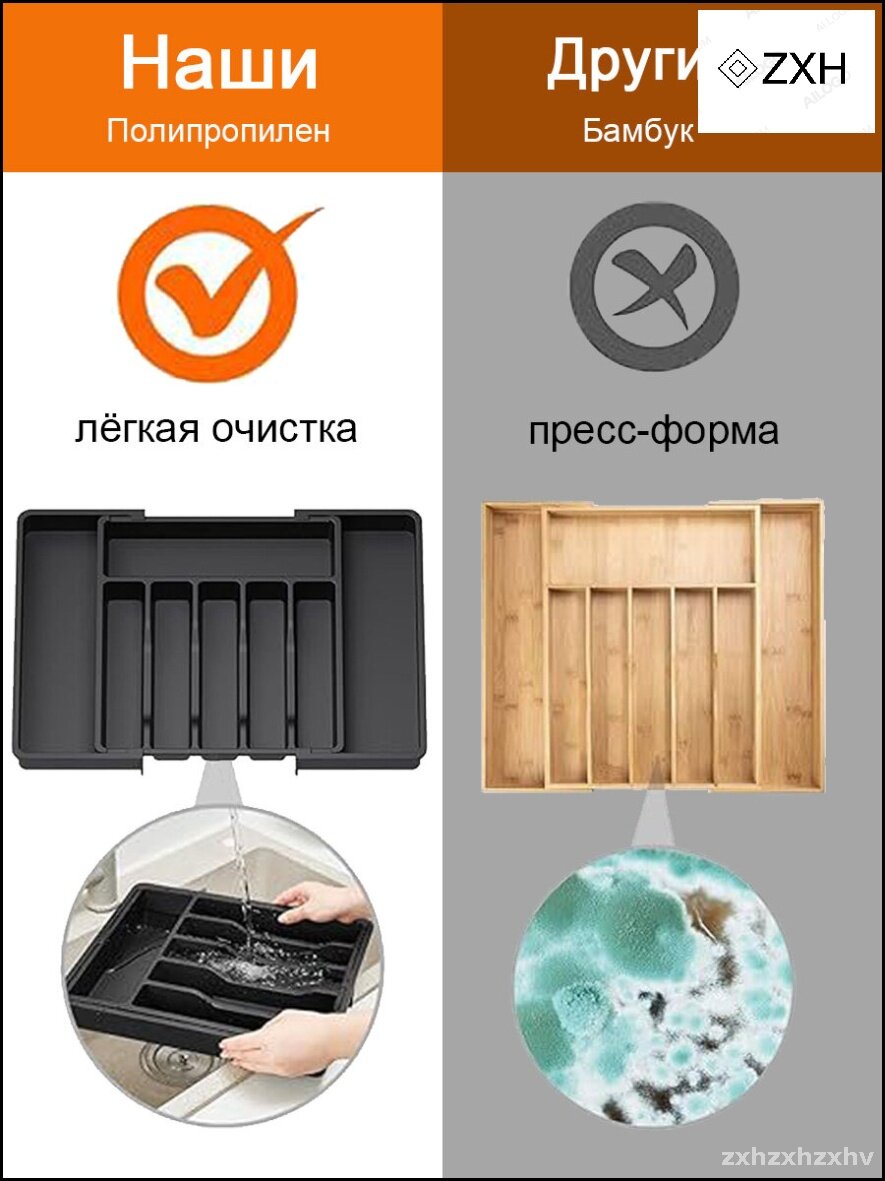Лоток для столовых приборов в ящик, для столовых приборов лоток, хранение на кухне