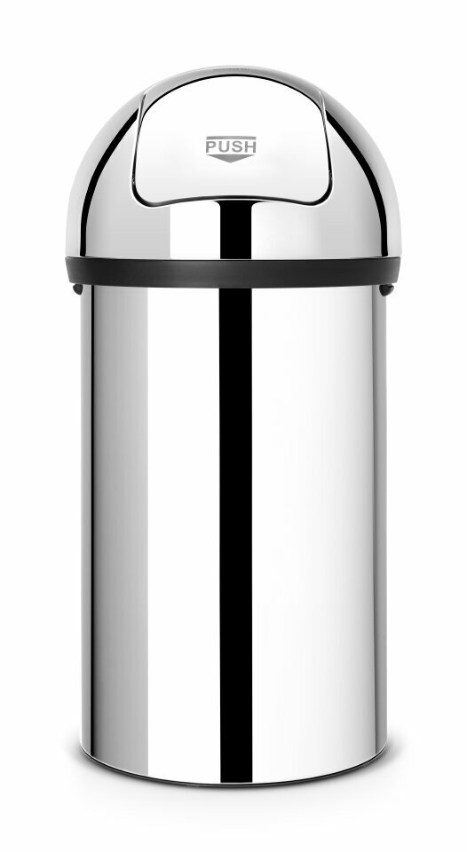 Бак мусорный Brabantia "Push Bin" стальной полированный 60л 402623