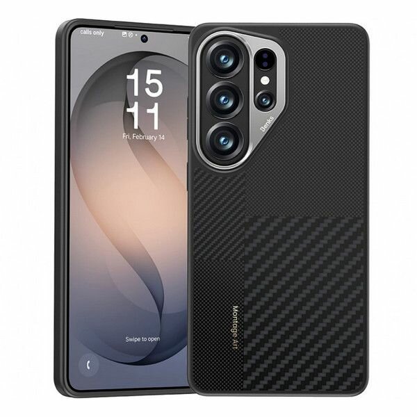 Усиленный чехол Benks Montage ArmorPro Case built with Kevlar для Samsung Galaxy S26 Ultra, цвет черный кевлар (600D+1500D)