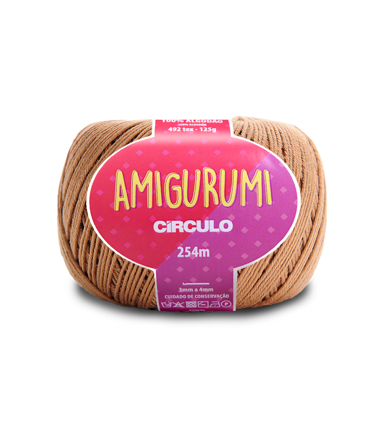 Пряжа CiRCULO AMIGURUM, 100 % мерсеризованный бразильский хлопок, 254 м, 150 г, цвет 7625