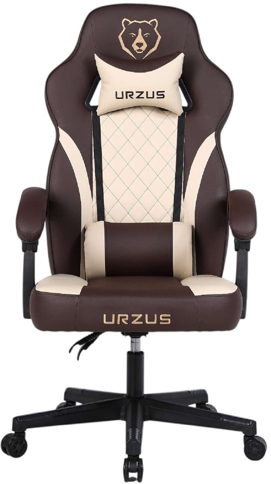 Кресло компьютерное игровое URZUS Citadel Brown экокожа (UR-7351126)