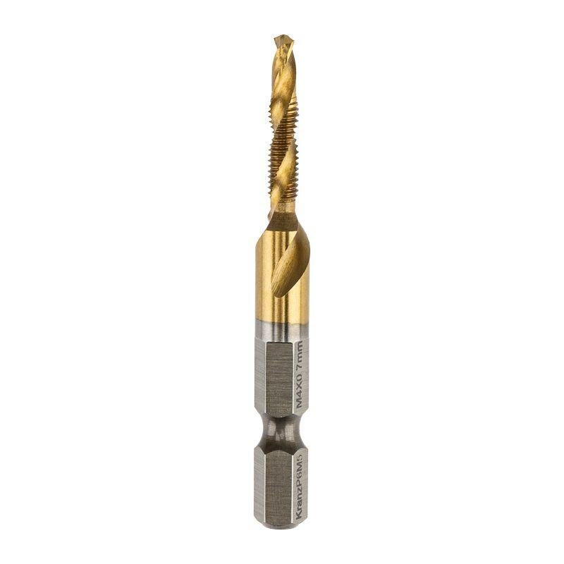 Сверло-метчик М4 Р6М5 титан Kranz KR-91-0694