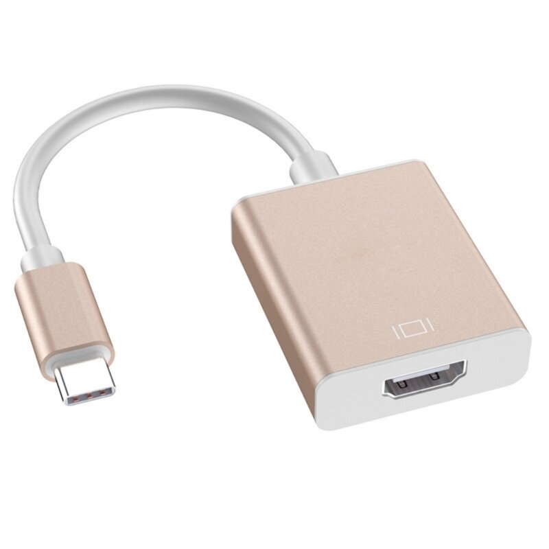 Конвертер USB C между разъемами USB C и HDMI 4K / 1080P-золотой