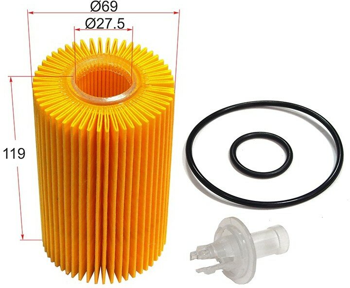 Фильтр масляный SAT ST-04152-YZZA4 Toyota Land Cruiser J200 07-21