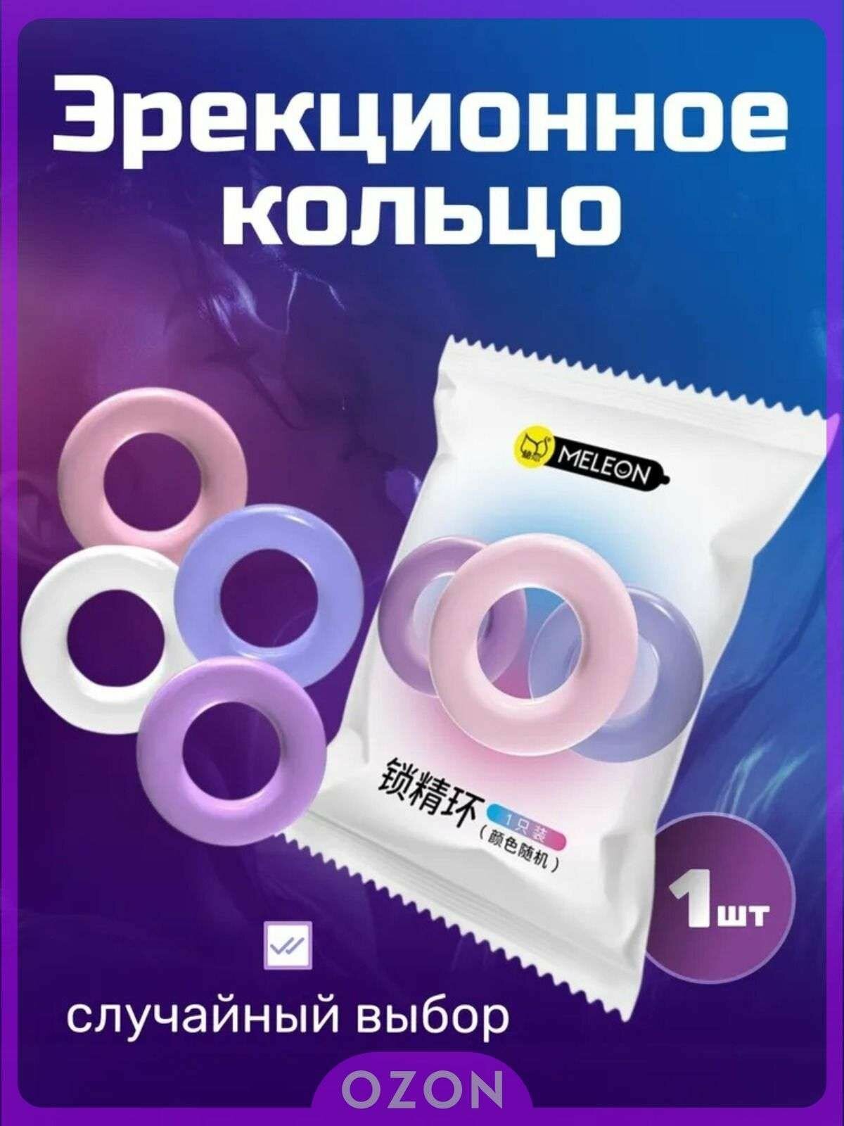 Эрекционное кольцо сюрприз, кольцо на член для мужчин