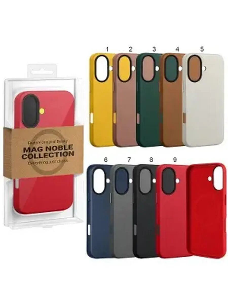 Стильный чехол для iPhone 16 из коллекции Mag Noble