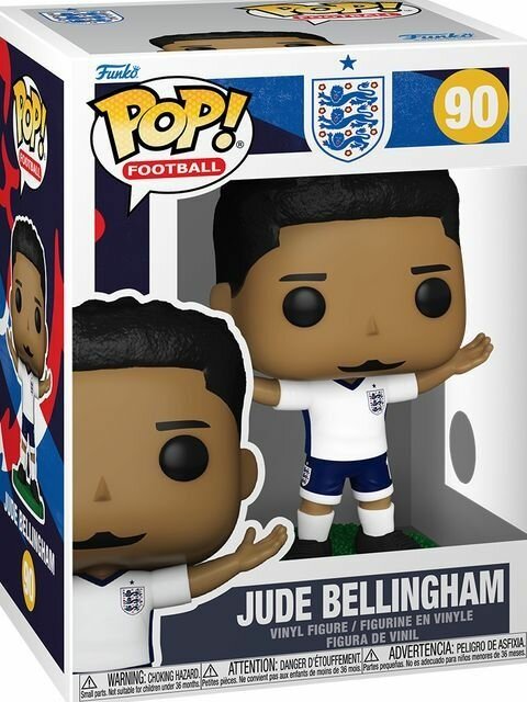 Фигурка Funko Pop FOOTBALL - Коллекционная фигурка футболиста Джуда Беллингема/Jude Bellingham - Фанко 90