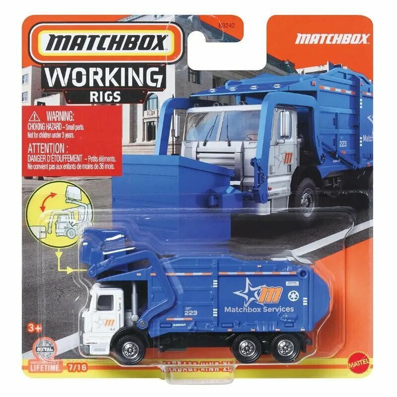 Машинка Matchbox Alloy car model toys GARBAGE KING X