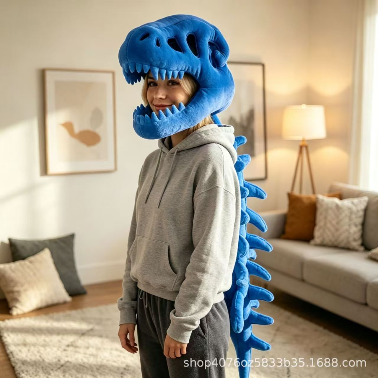 Игровая декор для_costume - Динозавровский скелет, wearable подушка