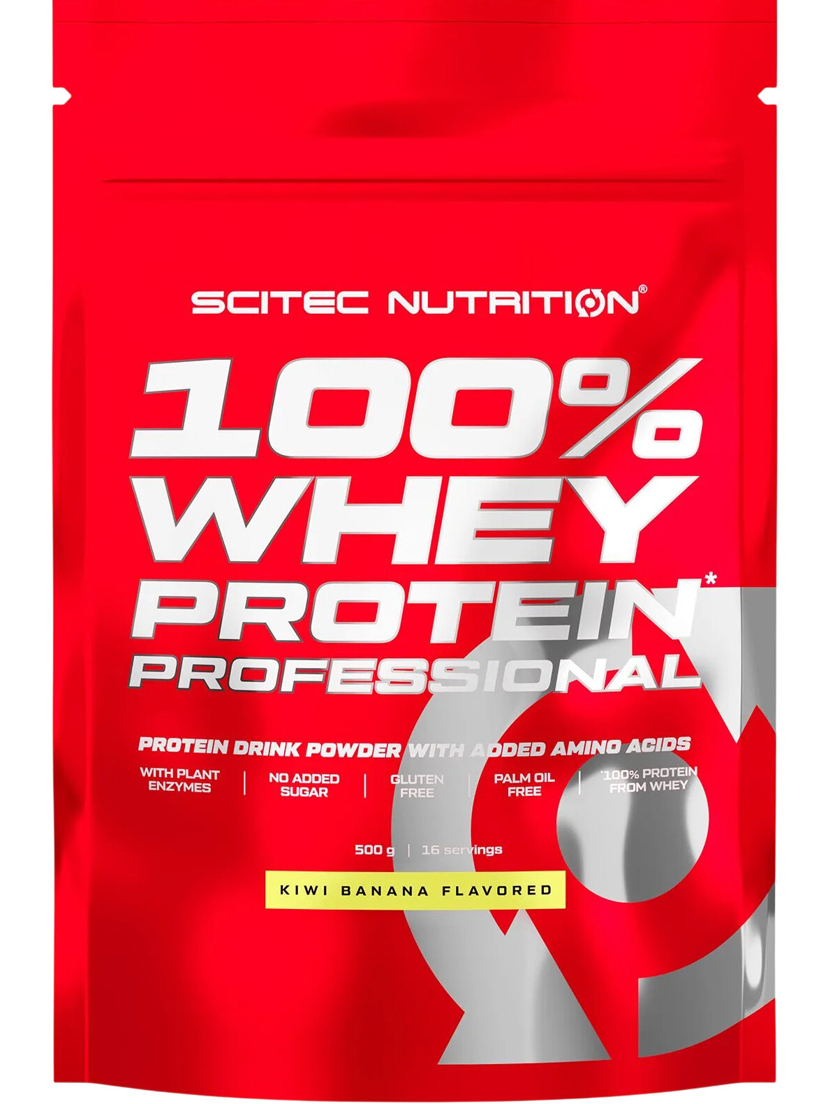 Сывороточный протеин Scitec Nutrition 100% Whey Protein Professional 500 г, Киви-банан