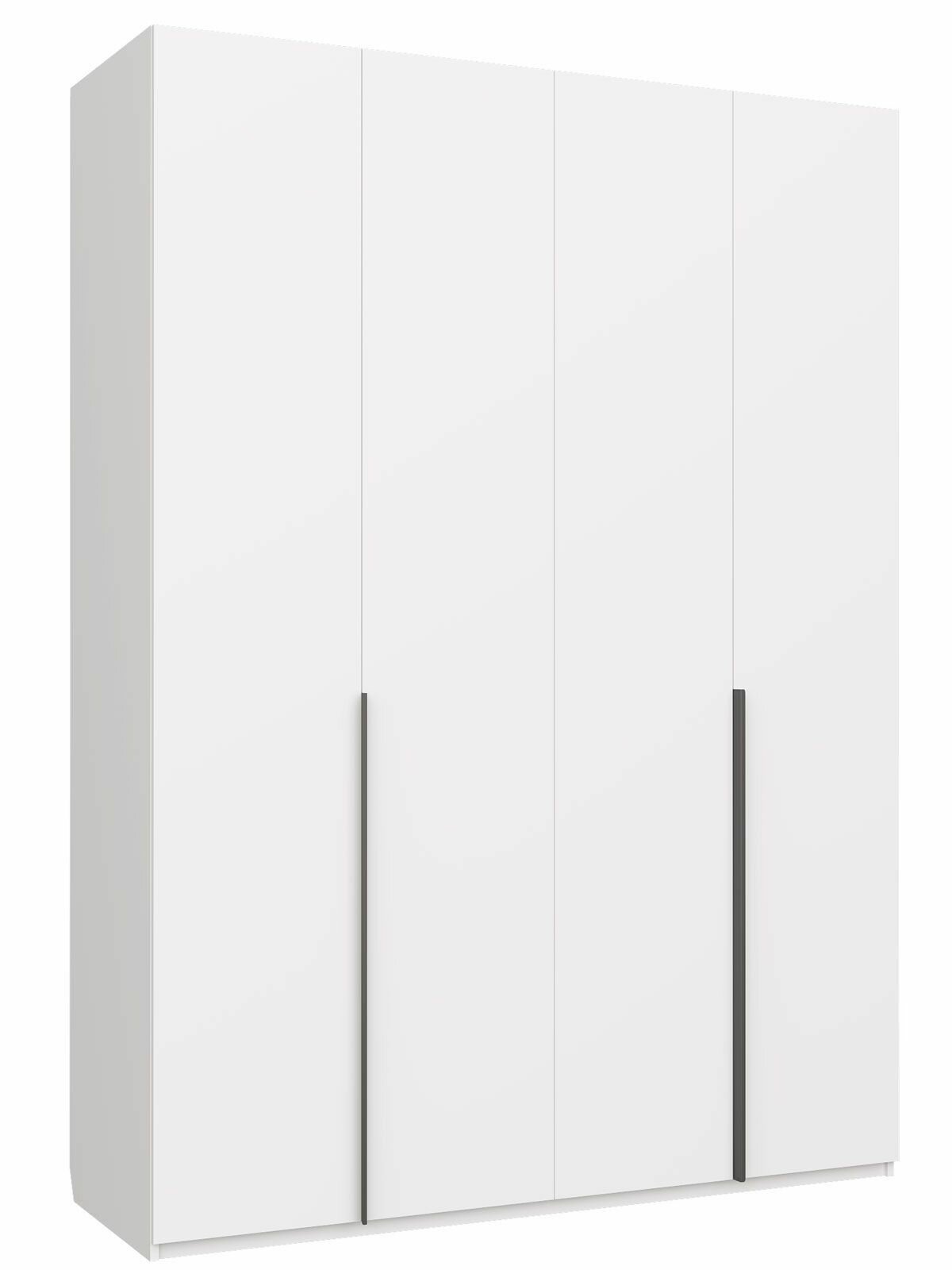 Шкаф 4-створчатый "Марлин", ЛДСП, цвет белое сияние, 160x220,5x55 см