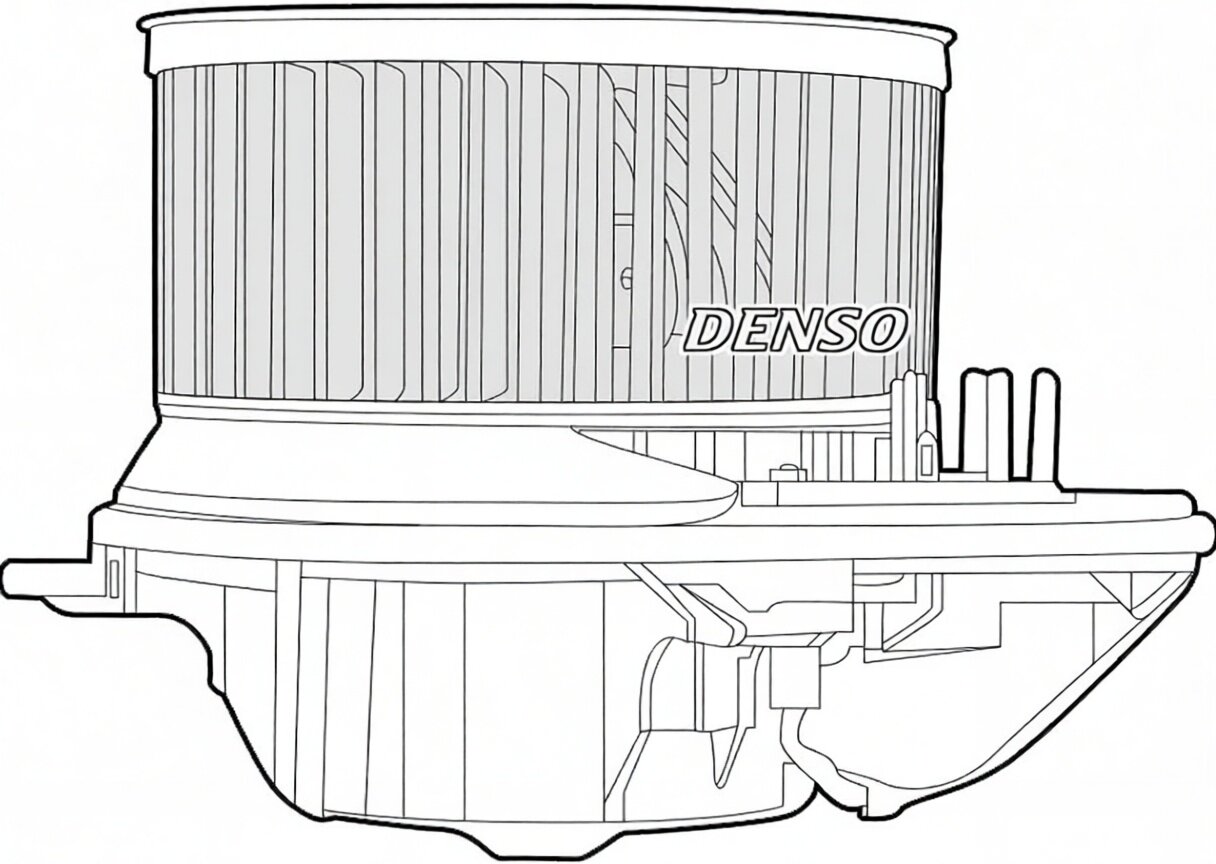 Вентилятор обдува салона DEA07009 Denso арт. DEA07009