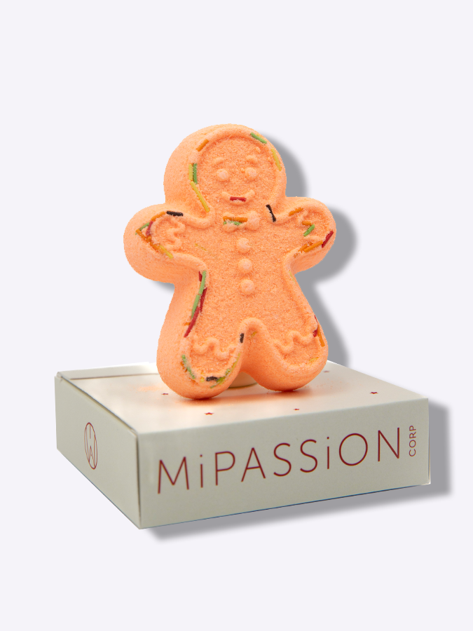 79597 Бомбочка для ванны "Пряничный человечек" MiPASSiON, 90 гр
