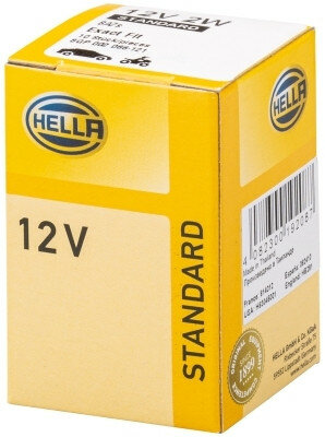 HELLA 8GP 002 066-121 Лампа накаливания 12V 2W BA7s