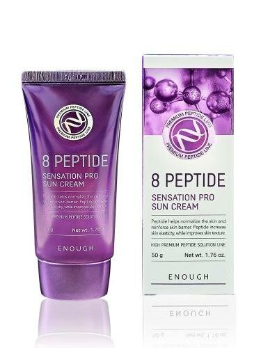 Enough Солнцезащитный крем для лица с пептидами Peptide Sensation Pro Sun Cream SPF50 PA+++ 50 мл.