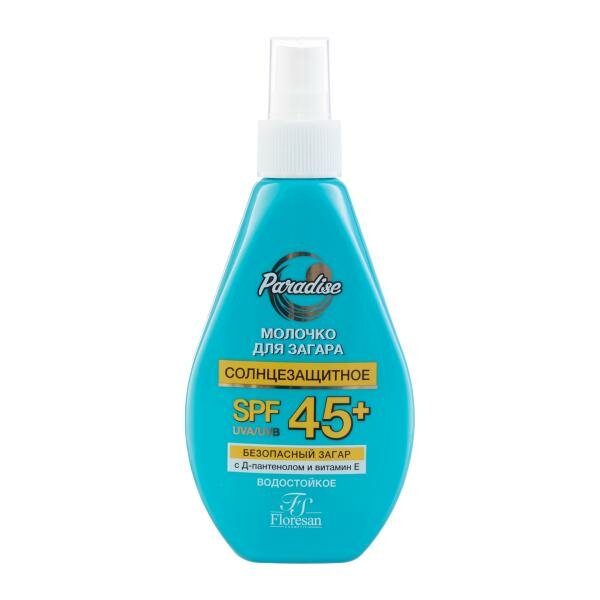 Молочко для загара Floresan Пальмовый рай солнцезащитное SPF45+ 160мл