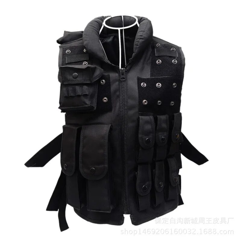 Тактический жилет Molle черный, размер Adult length 60cm