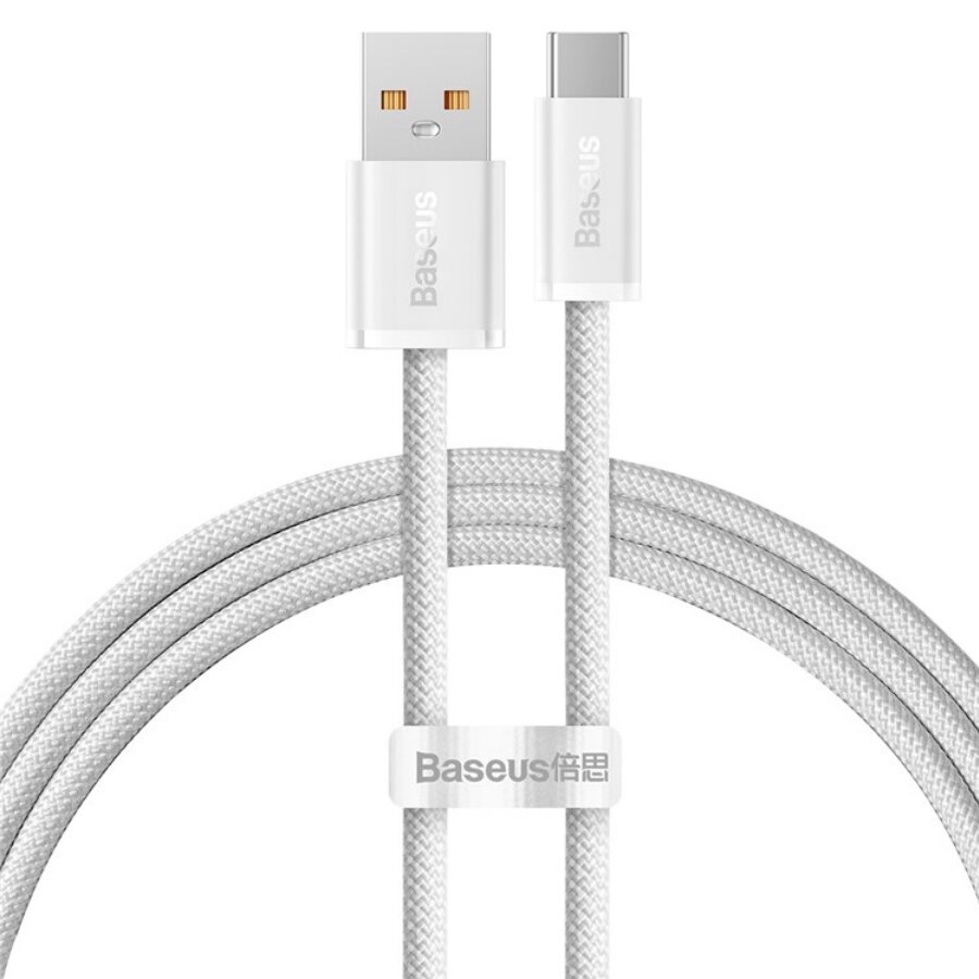 Кабель Baseus Dynamic Series Fast Charging Data Cable USB to Type-C 100W 2m White (CALD000702)