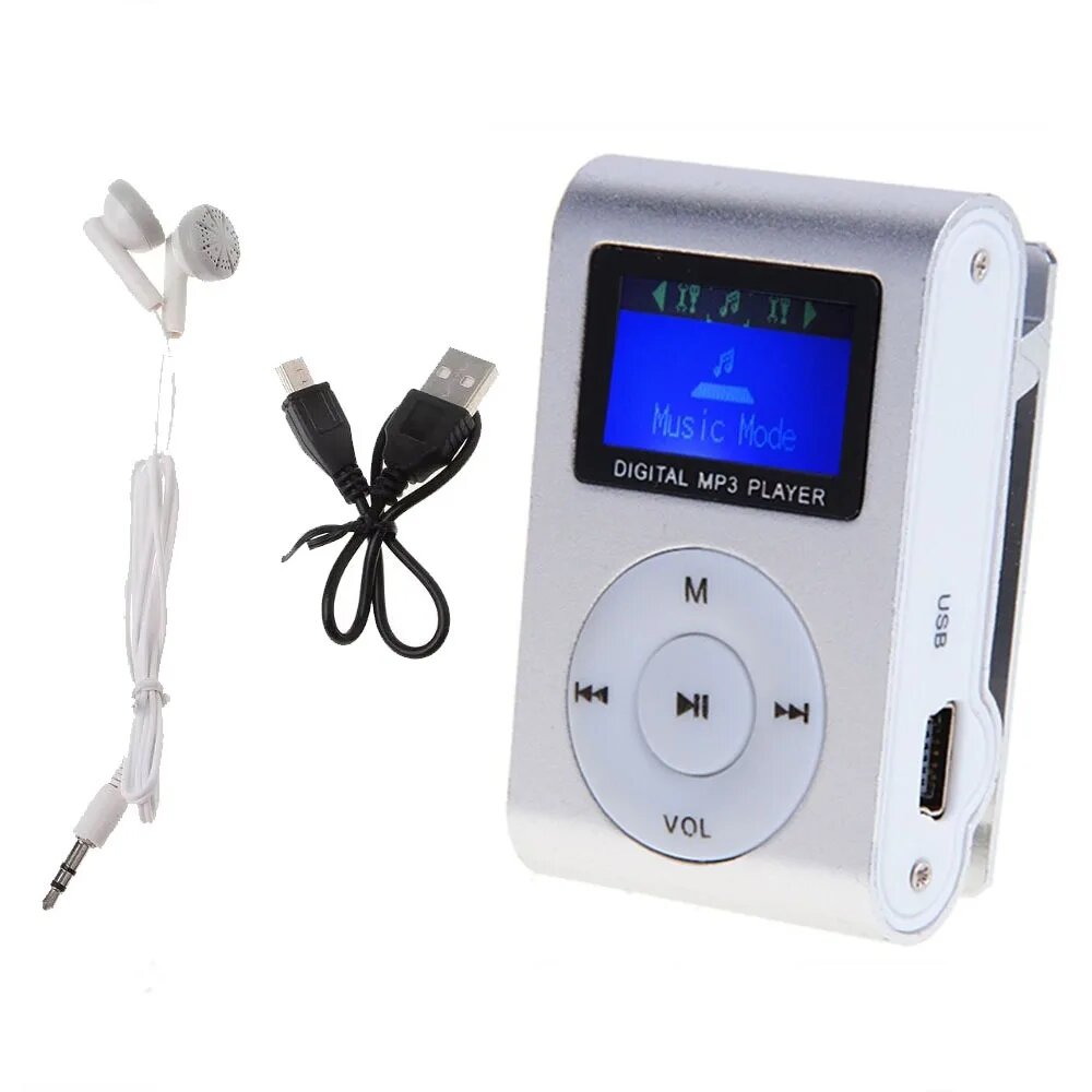 MP3-плеер Digital MP3 Player, Silver, 32 ГБ