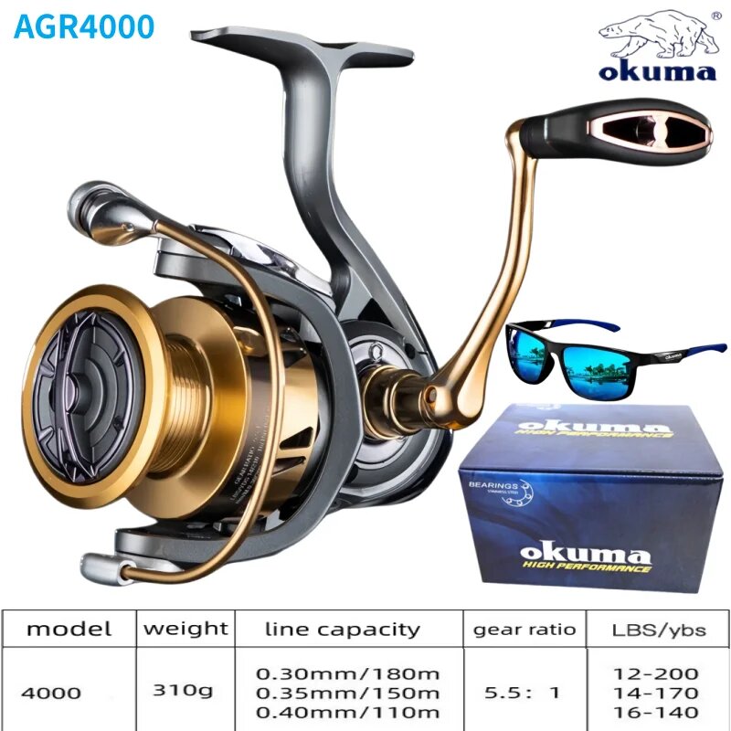 Спиннинговая катушка Okuma AGR 1000-5000