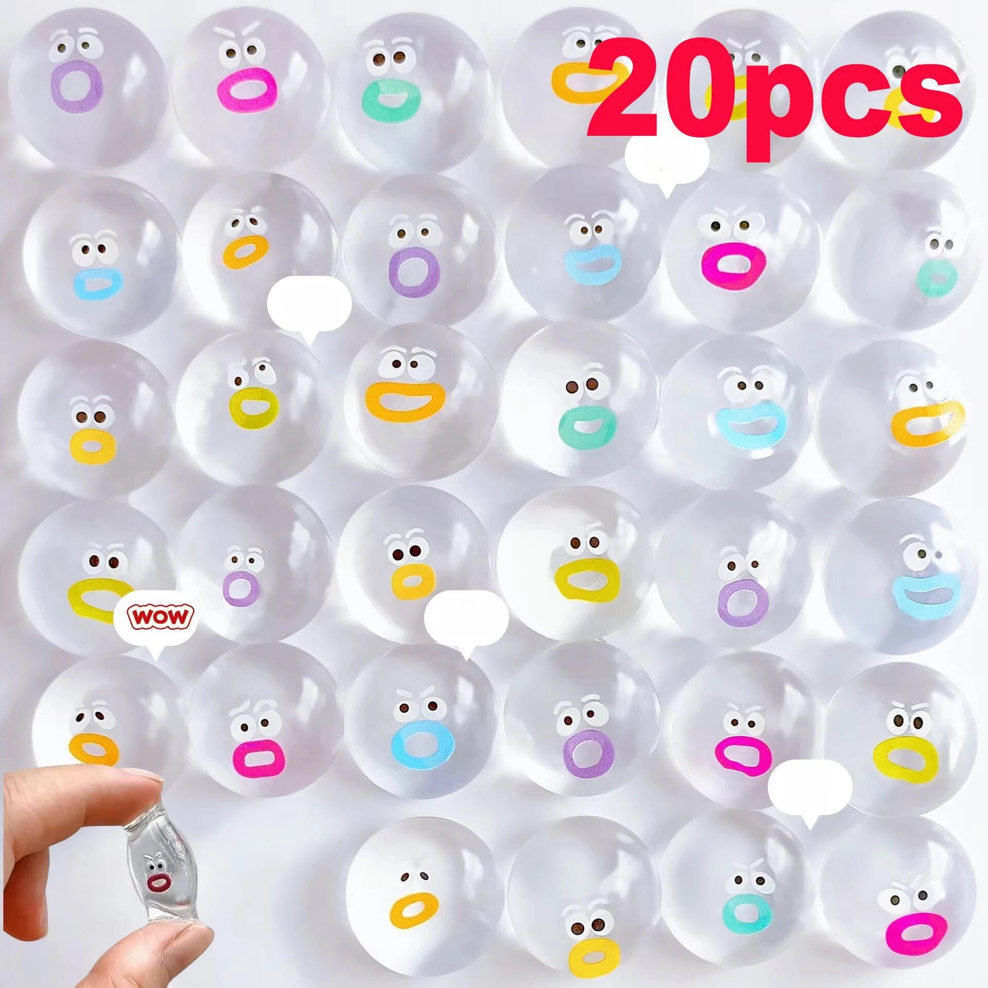 20 шт. силиконовые антистресс игрушки Fidget Poppers