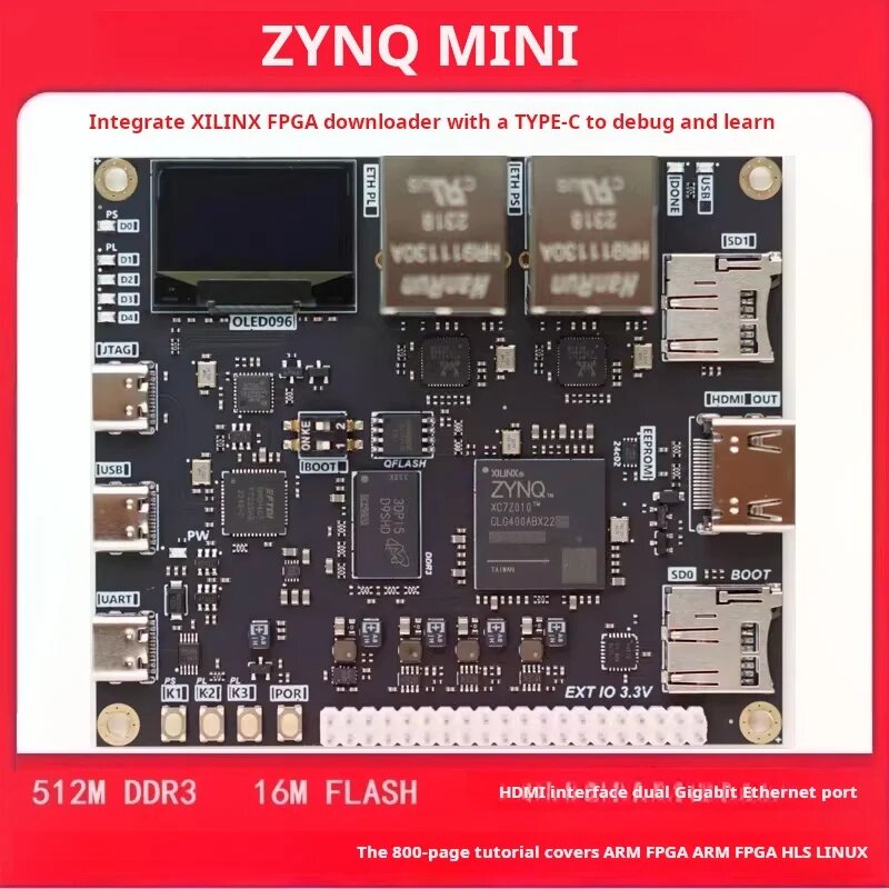 Плата разработки ZYNQ7020 с Gigabit Ethernet
