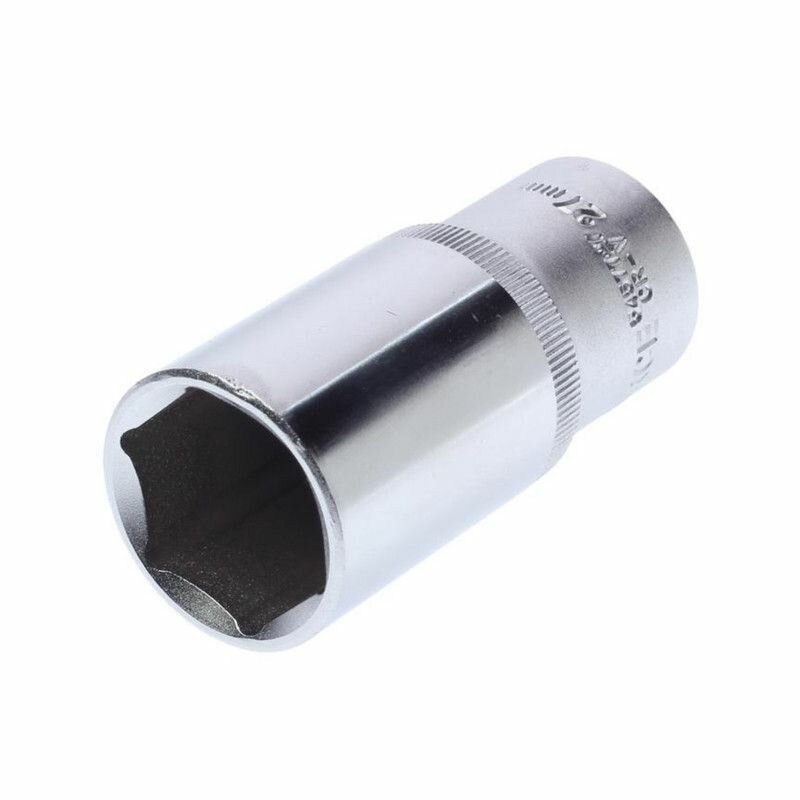 Головка торцевая глубокая 1/2" шестигранная, 27 мм, L77 мм, Force 5457727
