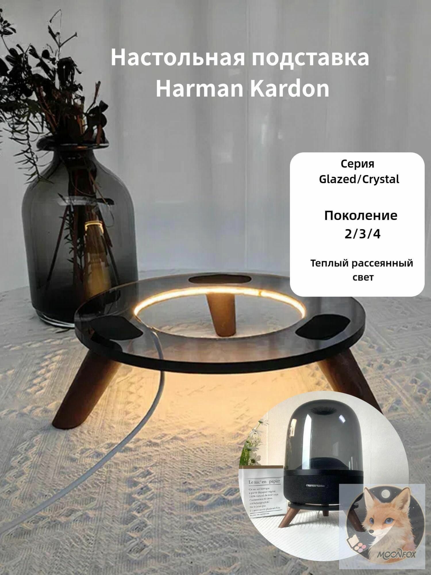 Подставка из стекла серии Harman (с подсветкой и выключателем) (Применимо к Люли 2/3/4)