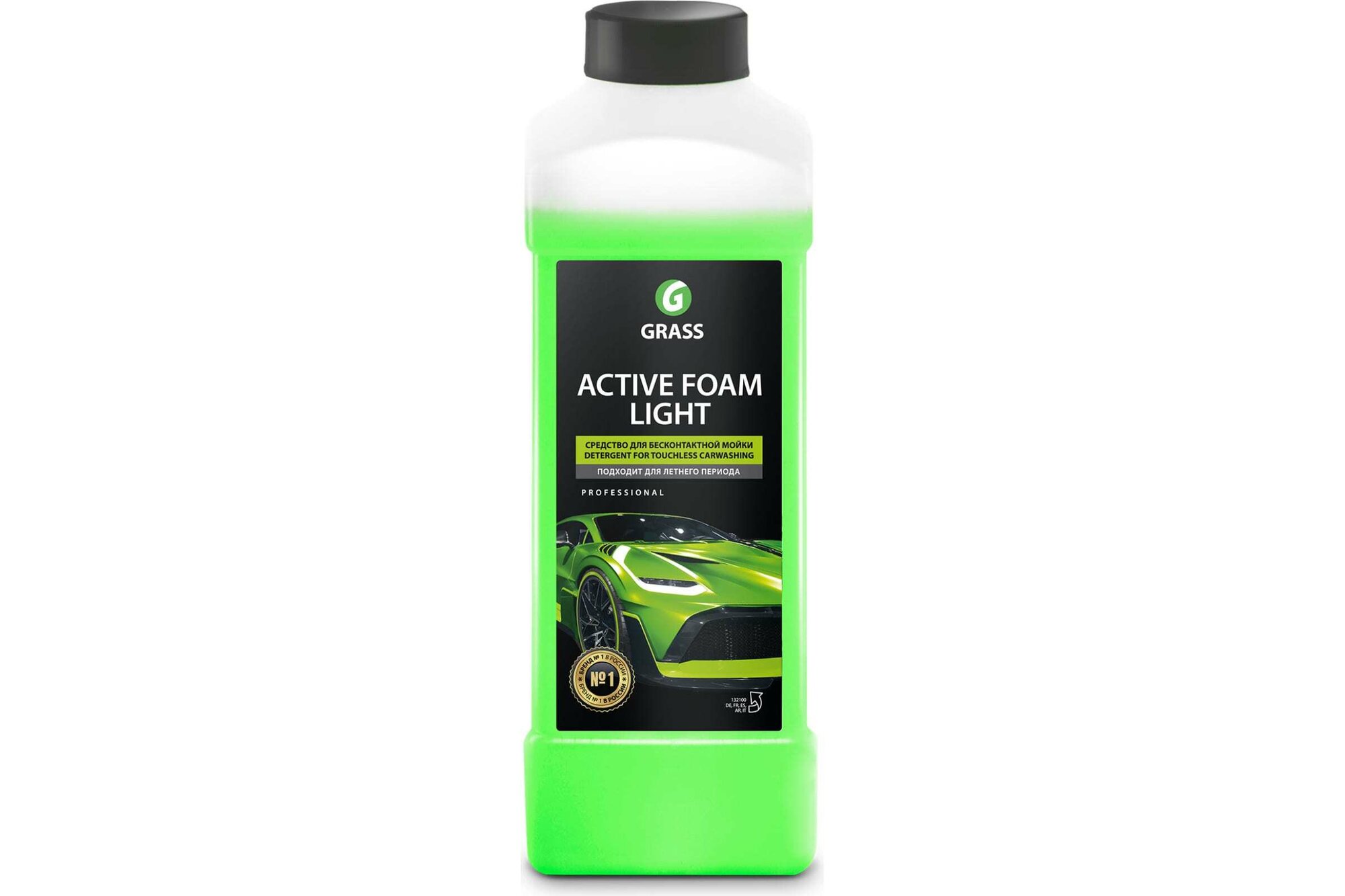 Шампунь для бесконтактной мойки "Active Foam Light" (Grass) 1 кг Зеленая пена
