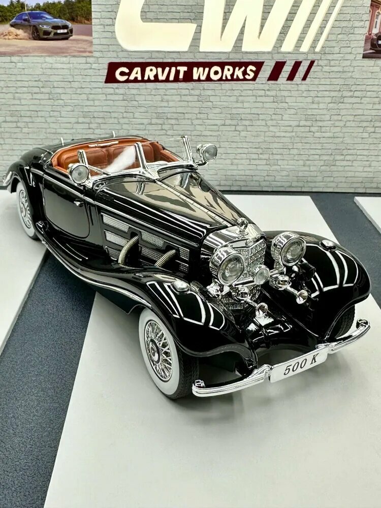 Машинка металлическая ретро Mercedes-Benz 500K